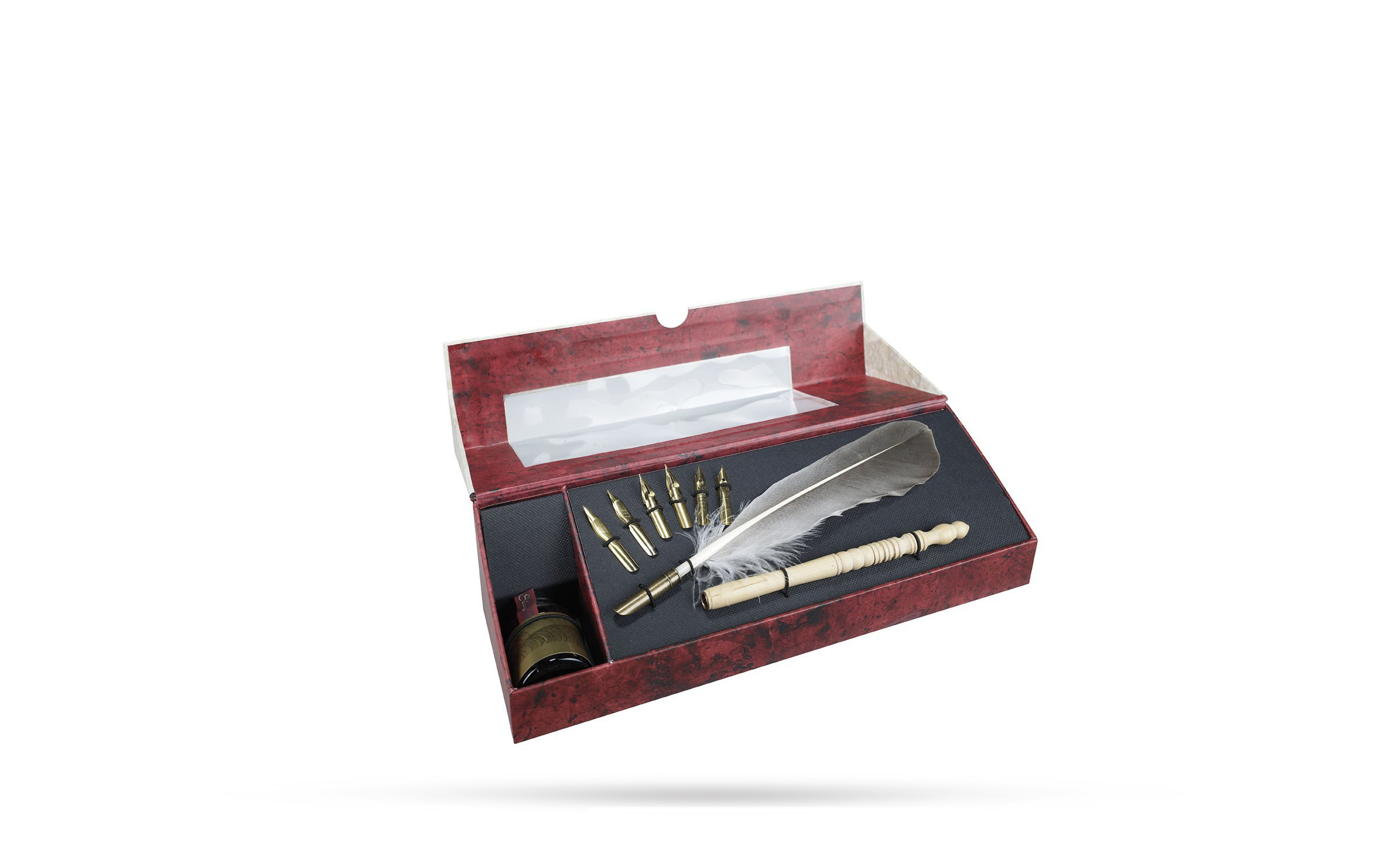 Набор для письма Authentic Models Чернила, латунные наконечники, перо ...